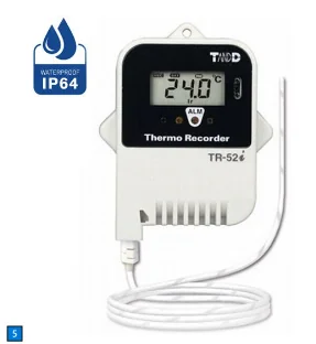 เครื่องบันทึกอุณหภูมิ 16,000 ข้อมูล T&D TR-52i - SANTATECH นำเข้าและจำหน่ายเครื่องจักรอุตสาหกรรม